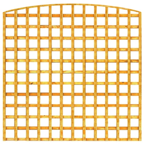Square Trellis Panel: Dome Top - A&P Fencing