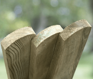Rounded Top Picket Pale (4ft x 3") - A&P Fencing