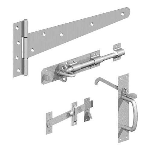 Gatemate Field Gate Side Gate Kit with Suffolk Latch & 18" Hinges - A&P ...