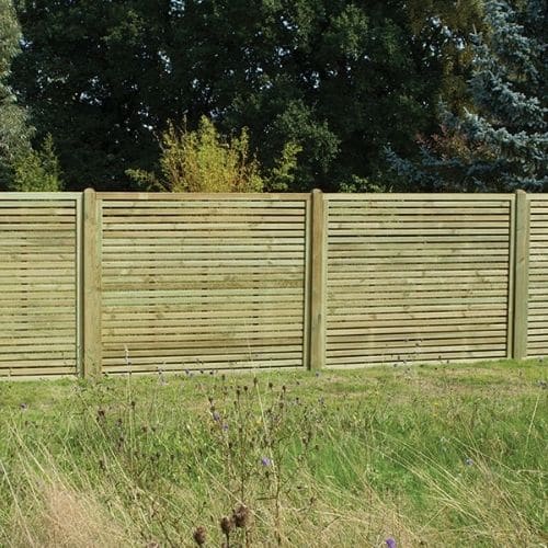 Slatted Fence Panel 150cm X 180cm - A&P Fencing