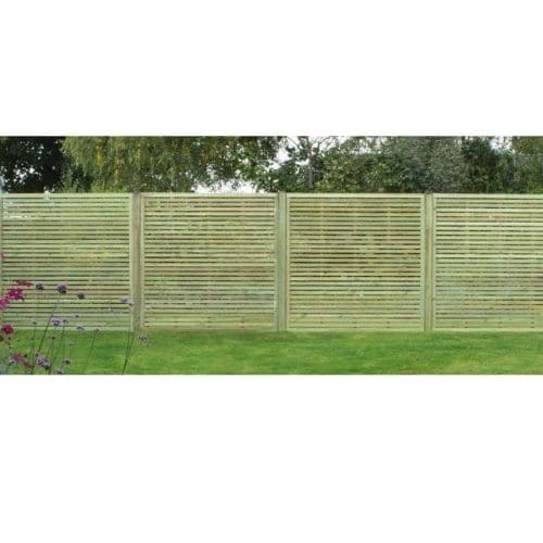Slatted Fence Panel 180cm X 180cm - A&P Fencing