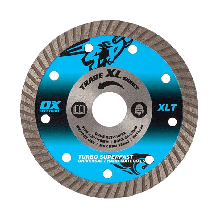Trade XL Turbo Diamond Blade - Universal & GP - 115/22.23MM - A&P Fencing